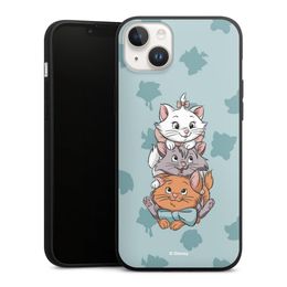 DeinDesign iPhone 14 Handy Premium Silikon H&uuml;lle Handyh&uuml;lle schwarz Case Disney Aristocats Cat Silikon Premium Case