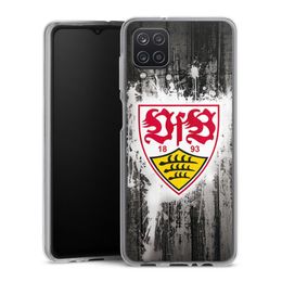 DeinDesign Galaxy A12 Handy Silikon H&uuml;lle Case transparent Handyh&uuml;lle Vfb Stuttgart Bundesliga Official Licensed Product Silikon Case