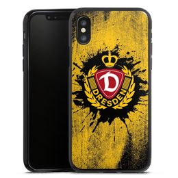 DeinDesign iPhone X Handy Silikon H&uuml;lle Case schwarz Handyh&uuml;lle Official Licensed Product Soccer Sg Dynamo Dresden