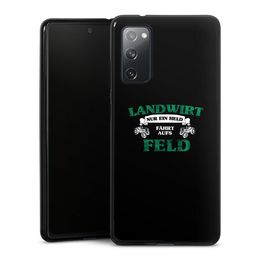 DeinDesign Galaxy S20 FE Handy Silikon H&uuml;lle Case schwarz Handyh&uuml;lle Tractor Farmer Wisdom