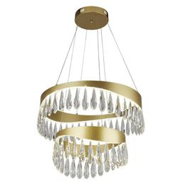 Jewel 2-stufiger LED-Anhänger Gold, Kristall 4000K - Searchlight