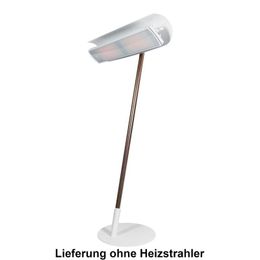 Heatscope Free Ständer für Heizstrahler Vision 1600 W/Spot 2200/2800 w weiß/Verbindungsholm in Teakholz-Optik
