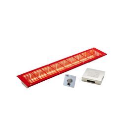 VITALlight-IPX4 Infrarotstrahler-Set mit Easy Control Steuerung 500W gerade rot - Infraworld