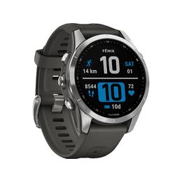 Garmin Fenix 7S Smartwatch Edelstahl Silikon, 108-182 mm, Graphit