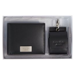 Calvin Klein Jeans Geldbörse GIFTING BIFOLD W/COIN AIRPOD D (Set, 2-tlg., Mit Schlüsselanhänger), schönes Geschenkset, schwarz