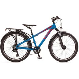 Bachtenkirch ATB 24" "SWOP" Jugendfahrrad matt-blau mit Federgabel, 8 Gang Shimano Shimano-TX Schaltwerk, Kettenschaltung, blau