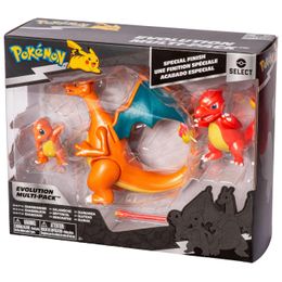 Jazwares Merchandise-Figur Pokémon - Select Entwicklungs Multipack - Glumanda, Glutexo & Glurak, (Set, 3-tlg), bunt