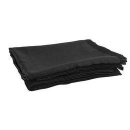 Wentex P&D Curtain - Medium Gloss Satin 300x300cm 300G Black, pleated-gefaltet