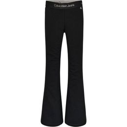 Calvin Klein Jeans Jerseyhose PUNTO TAPE FLARE PANTS, schwarz