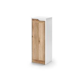 Tchibo Beistellschrank mit Tür - Braun - Massivholz