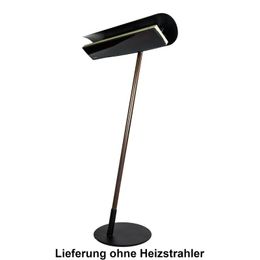Heatscope Free Ständer für Heizstrahler Vision 3200 Watt schwarz/weiß/Holzoptik schwarz/Verbindungsholm in Teakholz-Optik