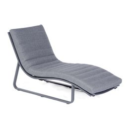 SonnenPartner - Lounge-Liege Cloud Aluminium anthrazit mit Auflage Relaxsessel Gartenliege