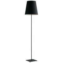 Elvis Stehlampe mit konischem Schirm Schwarz, Lampenschirm aus Stoff 34x155cm - Fan Europe