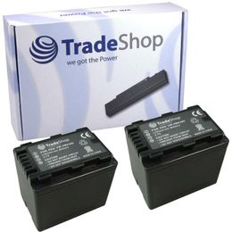 TRADESHOP 2x Trade-Shop Premium Kamera Li-Ion Akku 3,6V/3,7V 3400mAh mit Infochip für Panasonic HDC-TM55P HDC-TM55PC HDC-TM60K HDC-TM60P HDC-TM60PC HDC-TM70