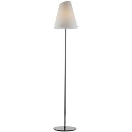 Ermes Stehlampe mit konischem Schirm Weiß Schwarz 31x165cm - Fan Europe