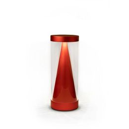 Kabellose Akku-Tischleuchte apex uno LED-Lampe dimmbar 1 Watt 20,8xØ8 cm Fire Red (Aluminium eloxiert) - Neoz