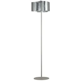 Imagine - Gebogene Glas Stehlampe, Silberblatt, E27 - Fan Europe