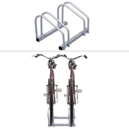 HENGDA - Fahrradständer Fahrräde Aufstellständer Fahrradhalter Mehrfachständer Räder mtb für 2 Fahrräder