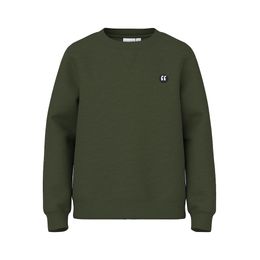 name it Sweatshirt 'NKMVimo' Jungen Gr&ouml;&szlig;e 158/164 dunkelgr&uuml;n / wei&szlig;