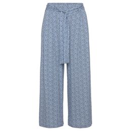 Lascana Damen Culotte, blau bedruckt, Gr&ouml;&szlig;e 38