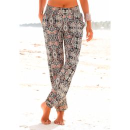 s.Oliver Damen Strandhose, Blau, Gr. 36, Sommerhosen, Material: Viskose