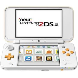 Exzellent: Nintendo New 2DS XL | inkl. Spiel | weiß/orange | Mario Kart 7