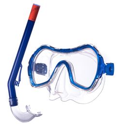 SALVAS Kinder Set Haiti Tauchmaske + Schnorchel Taucher Maske Schwimm Brille