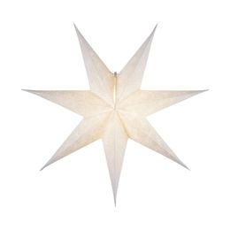 STAR TRADING Papierstern Decorus ohne Beleuchtung weiß/silber