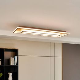 LINDBY Pekela LED-Deckenlampe, eckig, 110 x 40 cm