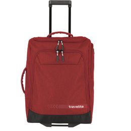 Travelite Weichgepäck-Trolley Kick Off S, 55 cm, 2 Rollen, Handgepäck-Koffer Reisegepäck Reisekoffer Trolley Freizeittasche, rot