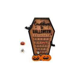 XDeer Adventskalender Holz Halloween Adventskalender 2023 Halloween Deko