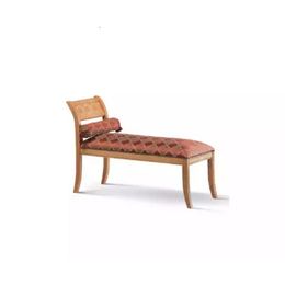 JVmoebel Chaiselongue Chaiselongue Klassischer Möbel Wohnzimmer Design Sofa Textil Rot