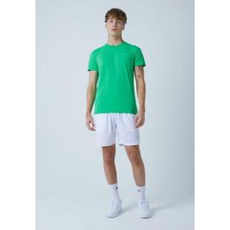 SPORTKIND Funktionsshirt Tennis T-Shirt Rundhals Herren & Jungen grün