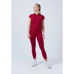 SPORTKIND Funktionsshirt Golf Polo Shirt Loose-Fit Mädchen & Damen bordeaux rot