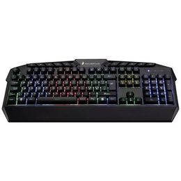 Verbatim SureFire KingPin RGB Gaming Multimedia Keyboard Kabelgebunden Gaming-Tastatur Nordisch, QWERTY Schwarz Beleuchtet