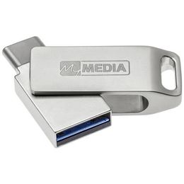 MyMEDIA My Dual USB 3.2 Gen 1 /USB C Drive 128GB USB-Stick 128 GB Silber 69271 USB 3.2 Gen 1 (USB 3.0), USB-C®