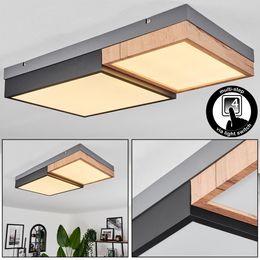 hofstein Bornos Deckenleuchte LED Anthrazit, 1-flammig