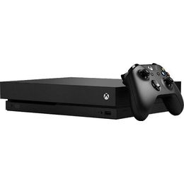 Exzellent: Microsoft Xbox One X | inkl. Spiel | schwarz | 1 TB | 1 Controller | Forza Horizon 4 (DE Version)