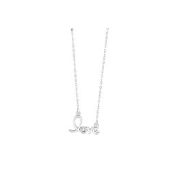 Diamonds by Ellen K. Collierkettchen Silber 925 rhodiniert Diamant 0,026ct., weiß