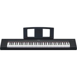 Yamaha Home-Keyboard Piaggero, NP-35B, schwarz, mit 76 Tasten, inklusive Netzteil und Notenhalter, schwarz