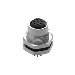 W&Uuml;RTH ELEKTRONIK W&uuml;rth Elektronik Rundsteckverbinder, PG9, Schalttafelmontage, M12, Steckbuchse, Gerade, Pole - 8, Gel&ouml;tet, Panelmontage - 643260100608