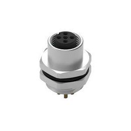 W&Uuml;RTH ELEKTRONIK W&uuml;rth Elektronik Rundsteckverbinder, PG9, Frontplattenmontage, M12, Steckbuchse, Gerade, Pole - 5, Gel&ouml;tet, Panelmontage - 643060100605