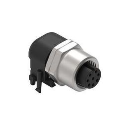 W&Uuml;RTH ELEKTRONIK W&uuml;rth Elektronik Rundsteckverbinder, M12, Schalttafelmontage, M12, Steckbuchse, Abgewinkelt, Pole - 8, Gel&ouml;tet, Panelmontage - 643280100308
