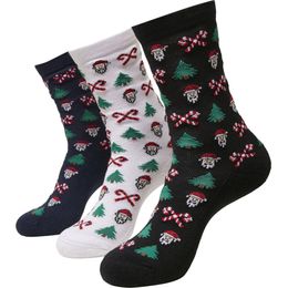 Urban Classics Socken 'Grumpy Santa' Damen Gr&ouml;&szlig;e 47/50 bunt