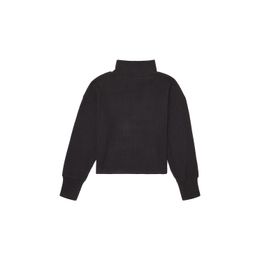 Tom Tailor Mädchen Cropped Sweatshirt mit Stehkragen, grau, Uni, Gr. 128