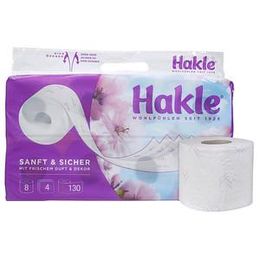 Hakle Toilettenpapier Sanft & Sicher 4-lagig, 8 Rollen