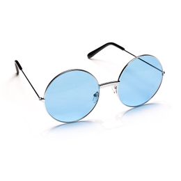 buttinette Brille "Hippie", 6 cm Ø, blau