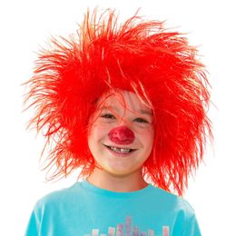 buttinette Kinder-Perücke "Clown", rot