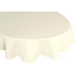 Tischdecke WIRTH "Peschiera" Tischdecken Gr. B/L: 130 cm x 190 cm, oval, weiß Tischdecken