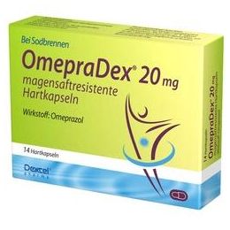 Dexcel Pharma Omepradex 20 mg magensaftresistente Hartkapseln 14 St